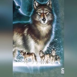 Liquid Blue | Shirts | Vintage Wolfliquid Blue Brandsize Xxlnewold ...